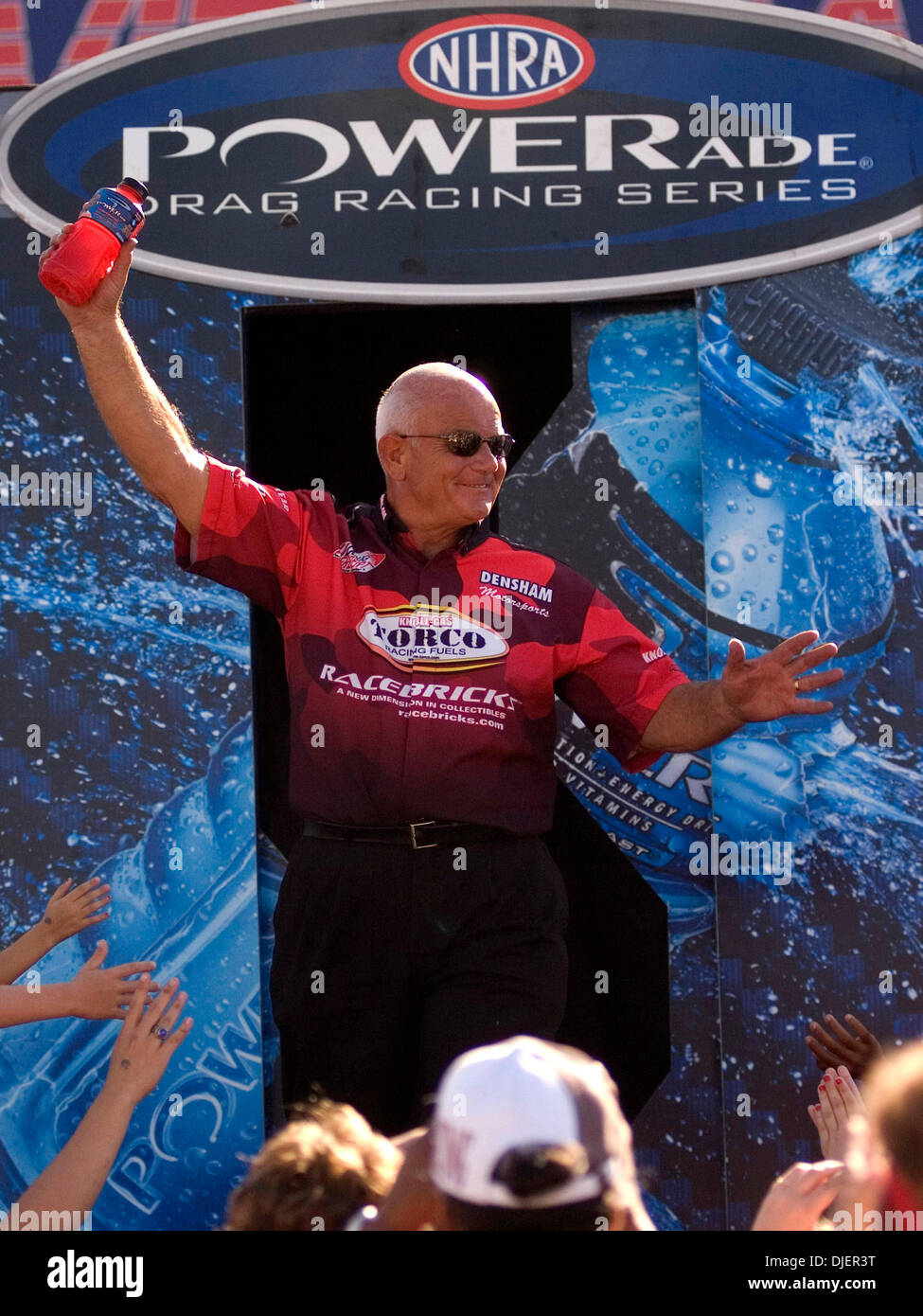 Oct 07, 2007 - Dinwiddie, VA, USA - GARY DENSHAM, NHRA Funny Car driver ...