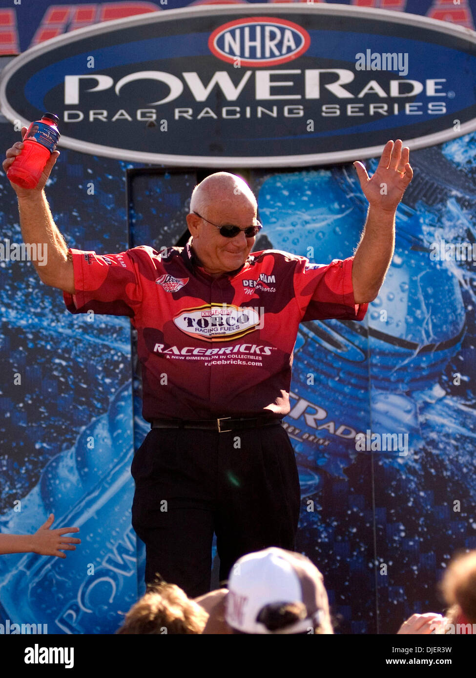 Oct 07, 2007 - Dinwiddie, VA, USA - GARY DENSHAM, NHRA Funny Car driver ...
