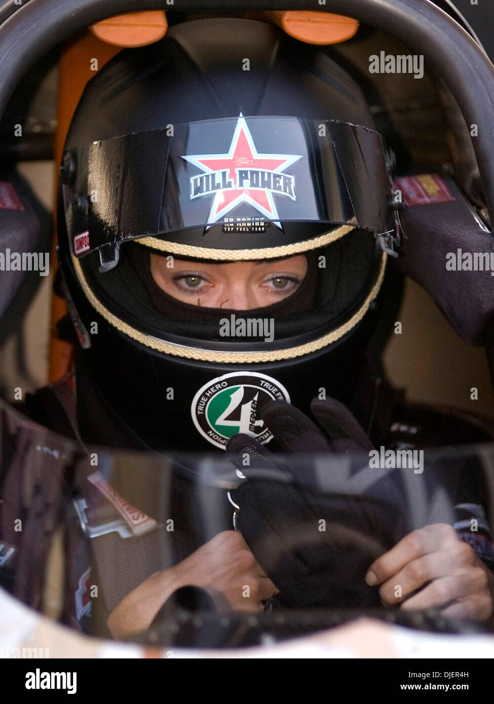 Oct 07, 2007 - Dinwiddie, VA, USA - HILLARY WILL, NHRA Top Fuel driver ...