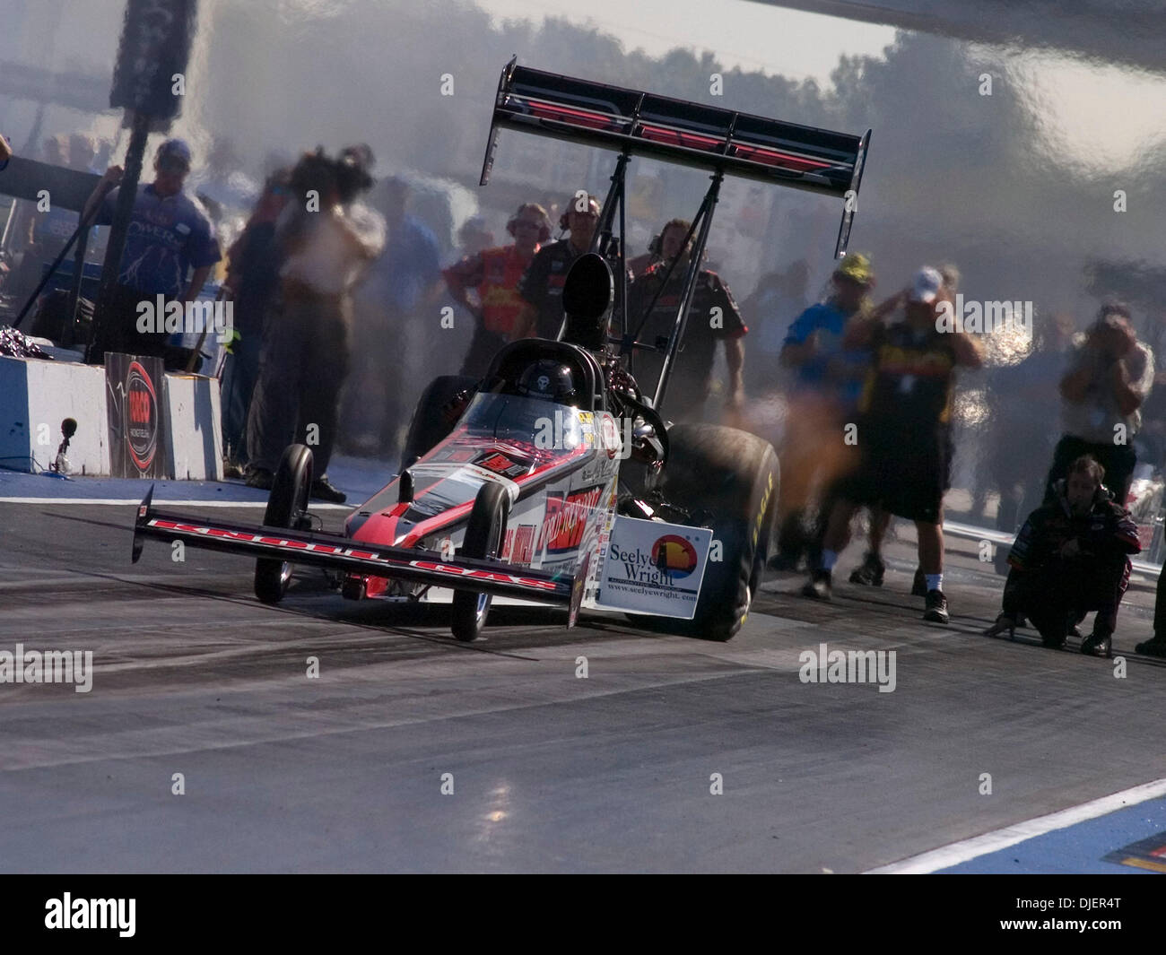 Oct 07, 2007 - Dinwiddie, VA, USA - CLAY MILLICAN, NHRA Top Fuel driver ...