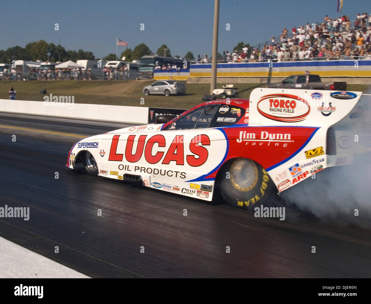 Oct 07, 2007 - Dinwiddie, VA, USA - TONY BARTONE, NHRA Funny Car driver ...