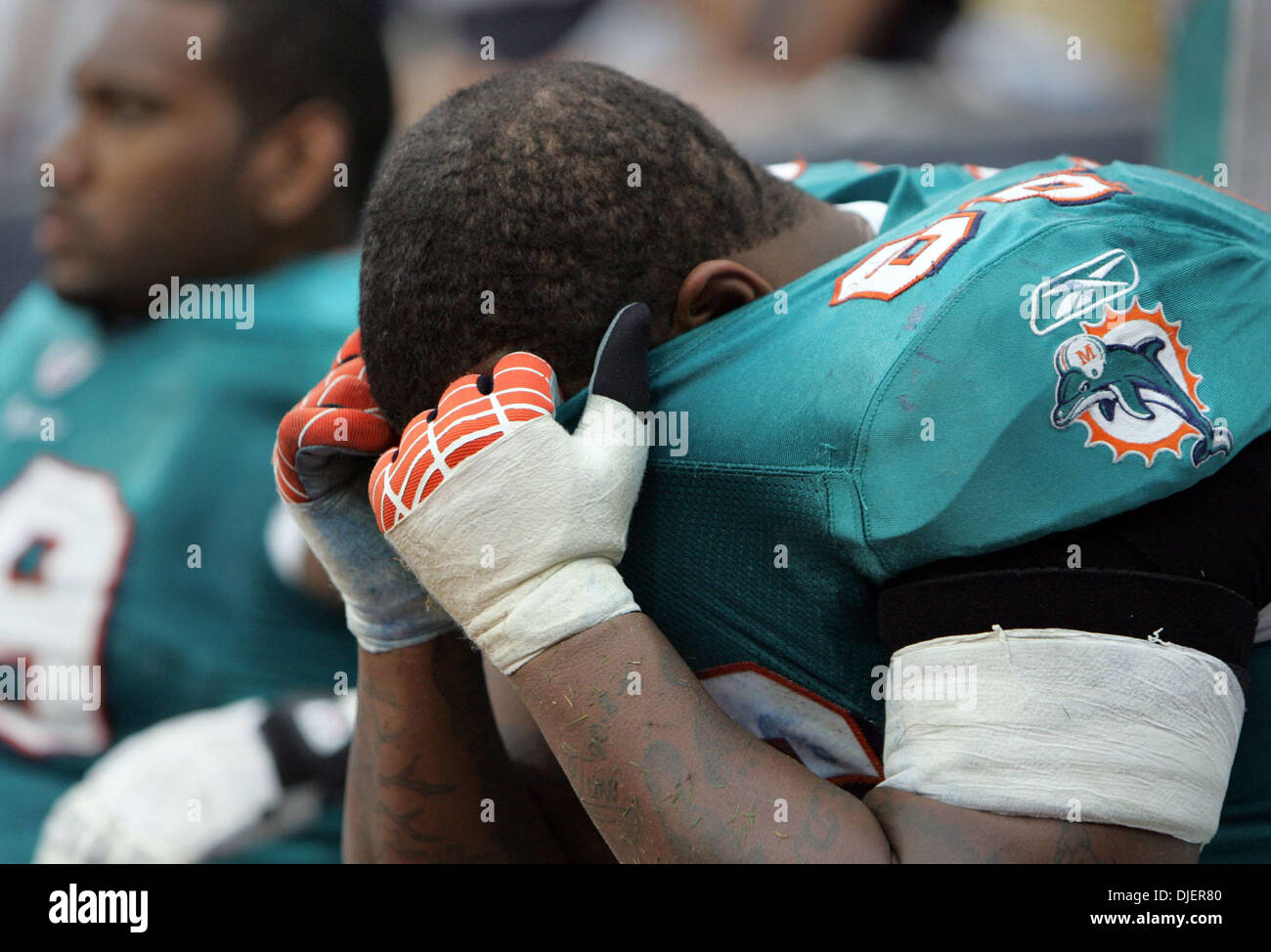 Oct 07, 2007 - Houston, TX, USA - Dolphins offensive lineman REX HADNOT ...