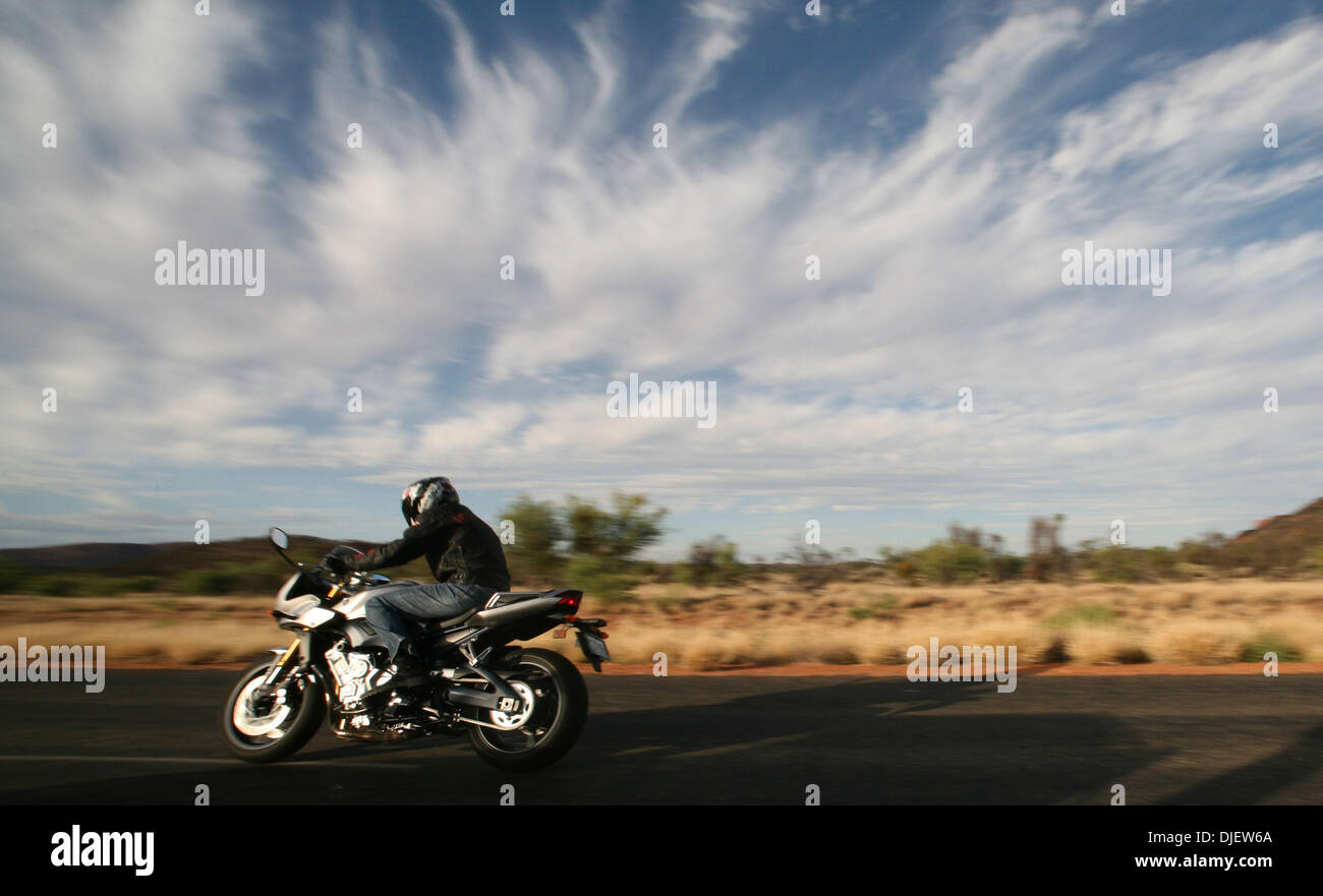 Oct 25, 2007 - Alice Springs, NT, Australia - Motorcycle riding in the ...