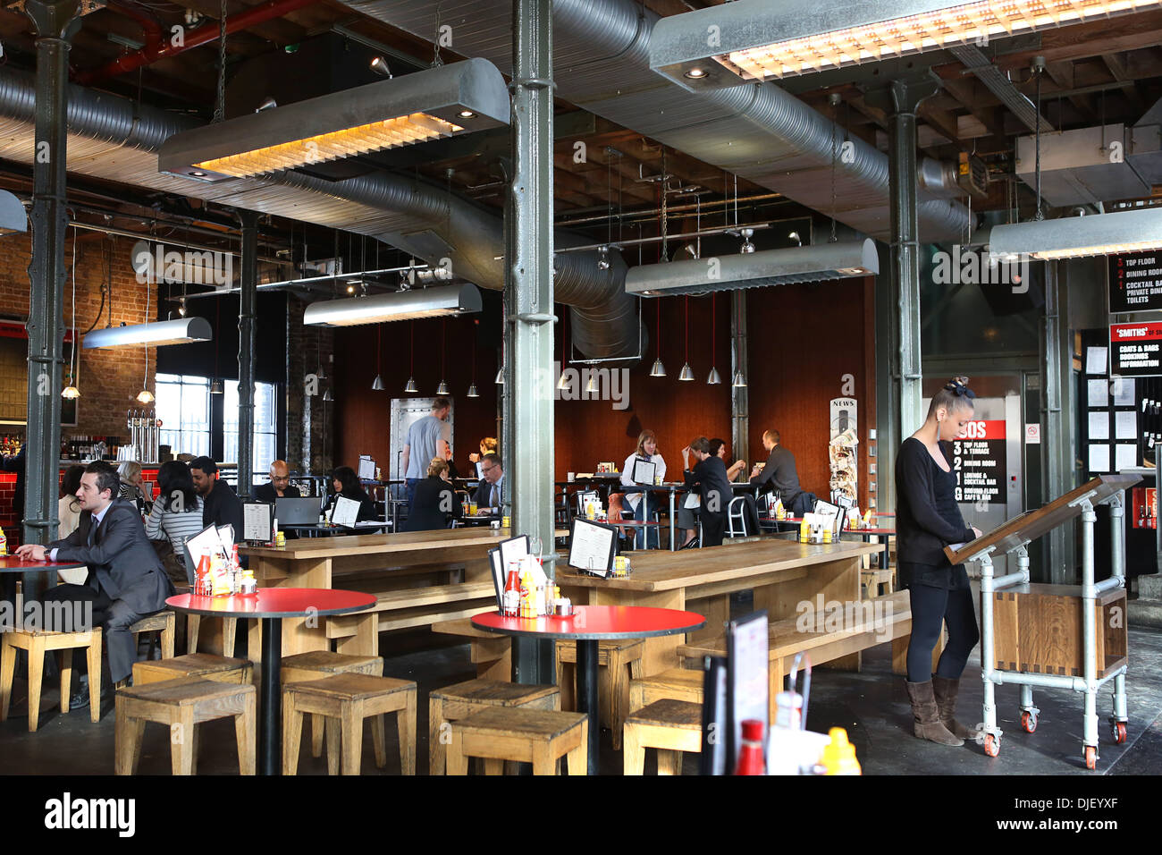 Smiths of Smithfield bar and restaurant Stock Photo - Alamy