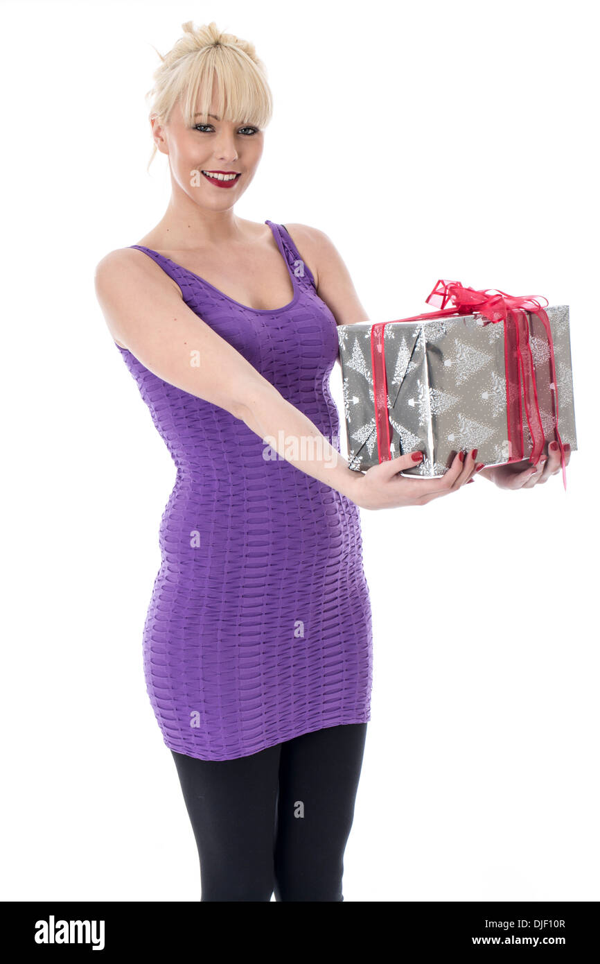 Woman wrapped as christmas present hi-res stock photography and images ...
