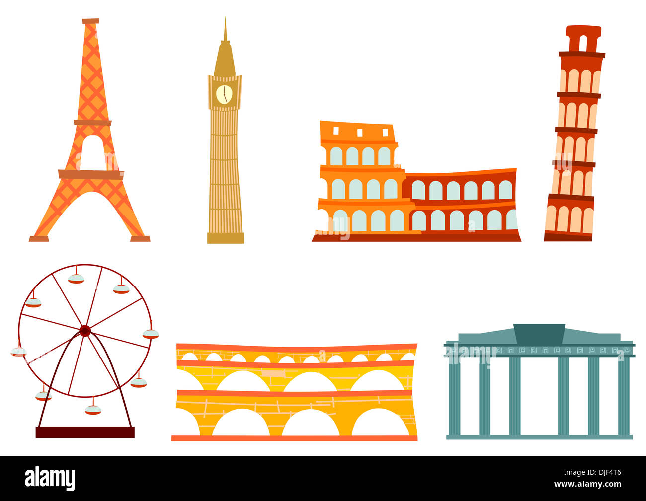 Cartoon Tower Bridge Cut Out Stock Images & Pictures - Alamy