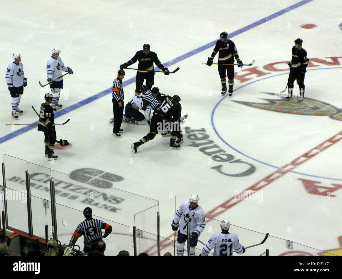 Jan 09, 2008 - Anaheim, CA, USA - Anaheim Duck GEORGE PARROS and ...