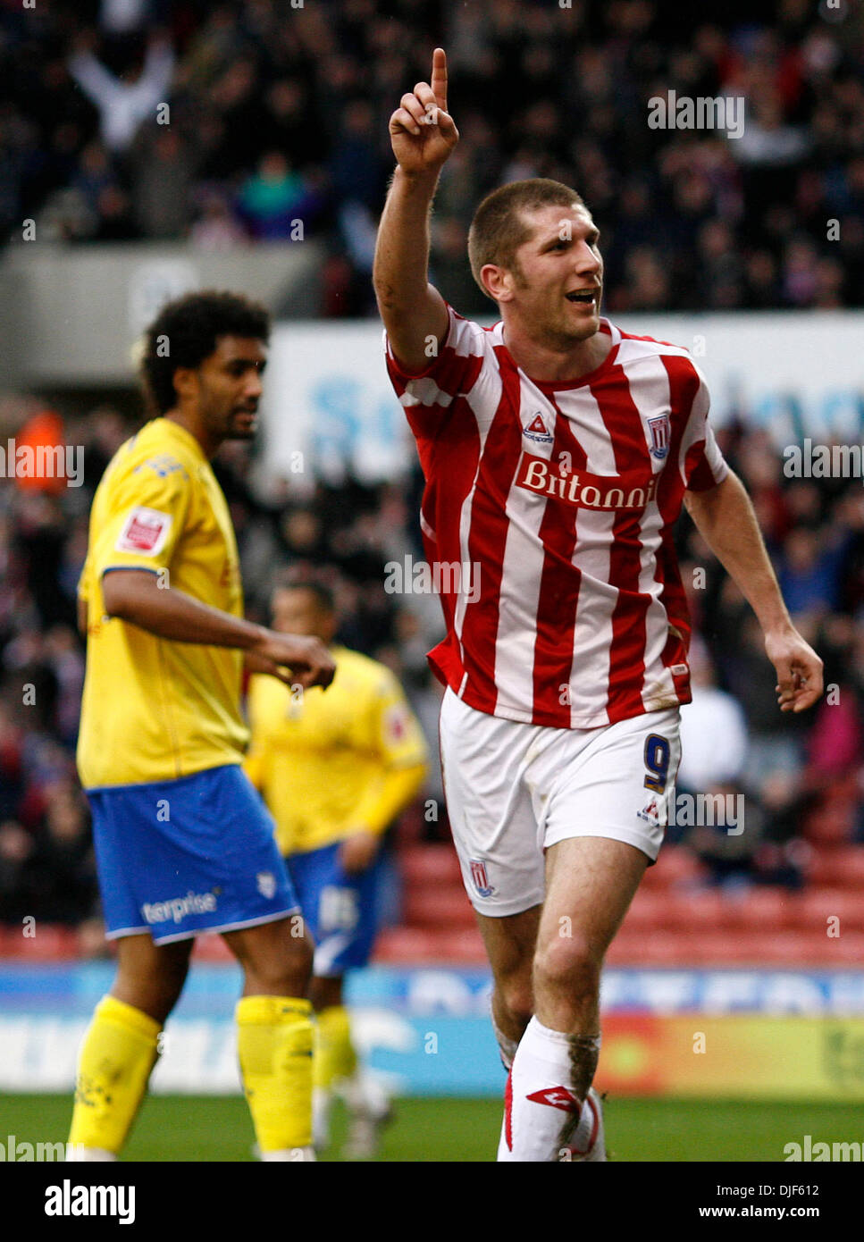Richard Cresswell of Stoke celebrates his goal (Credit Image ...
