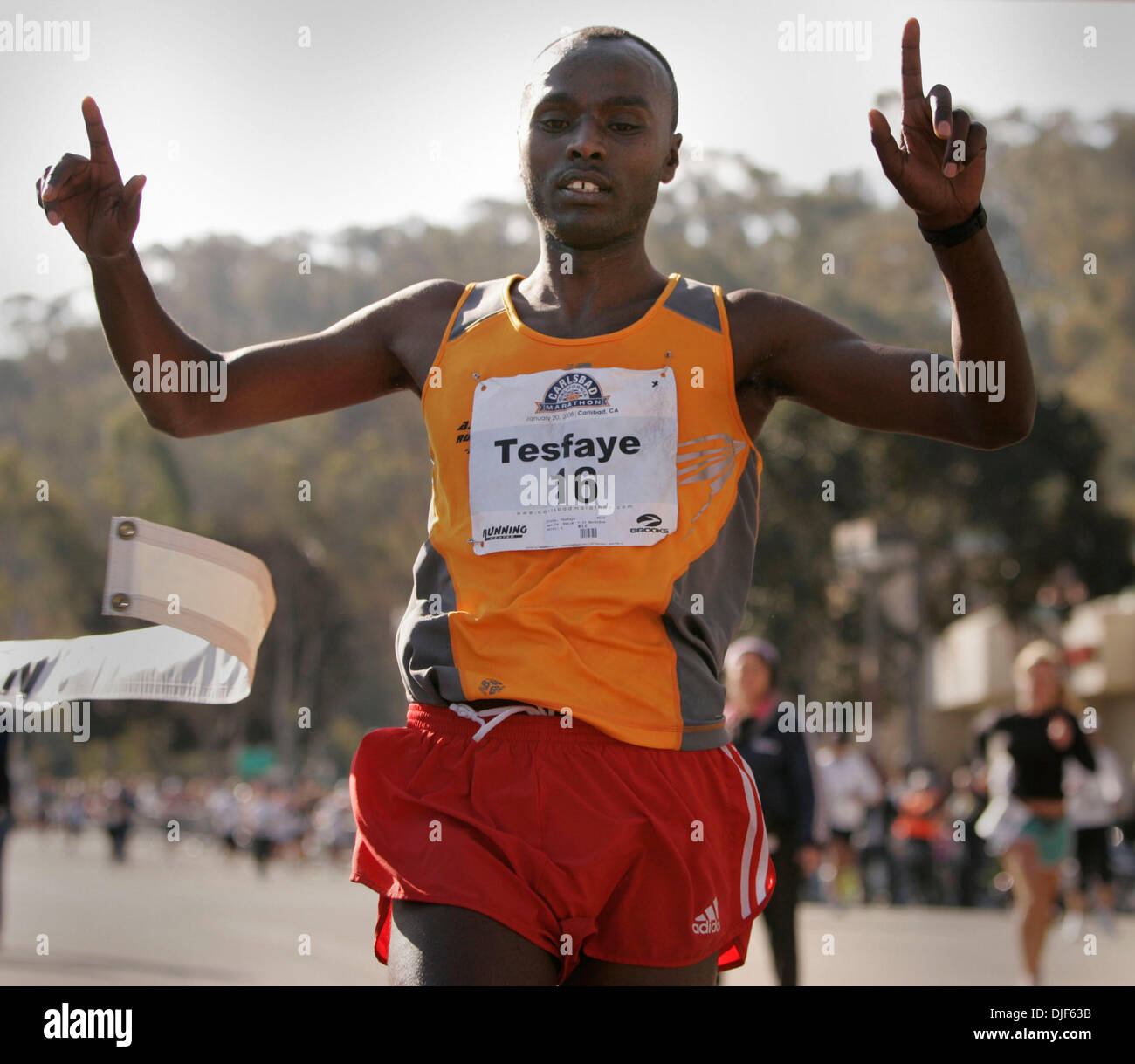 Jan 20, 2008 - Carlsbad, California, USA - TESFAYE DIRBA of Ethiopia ...