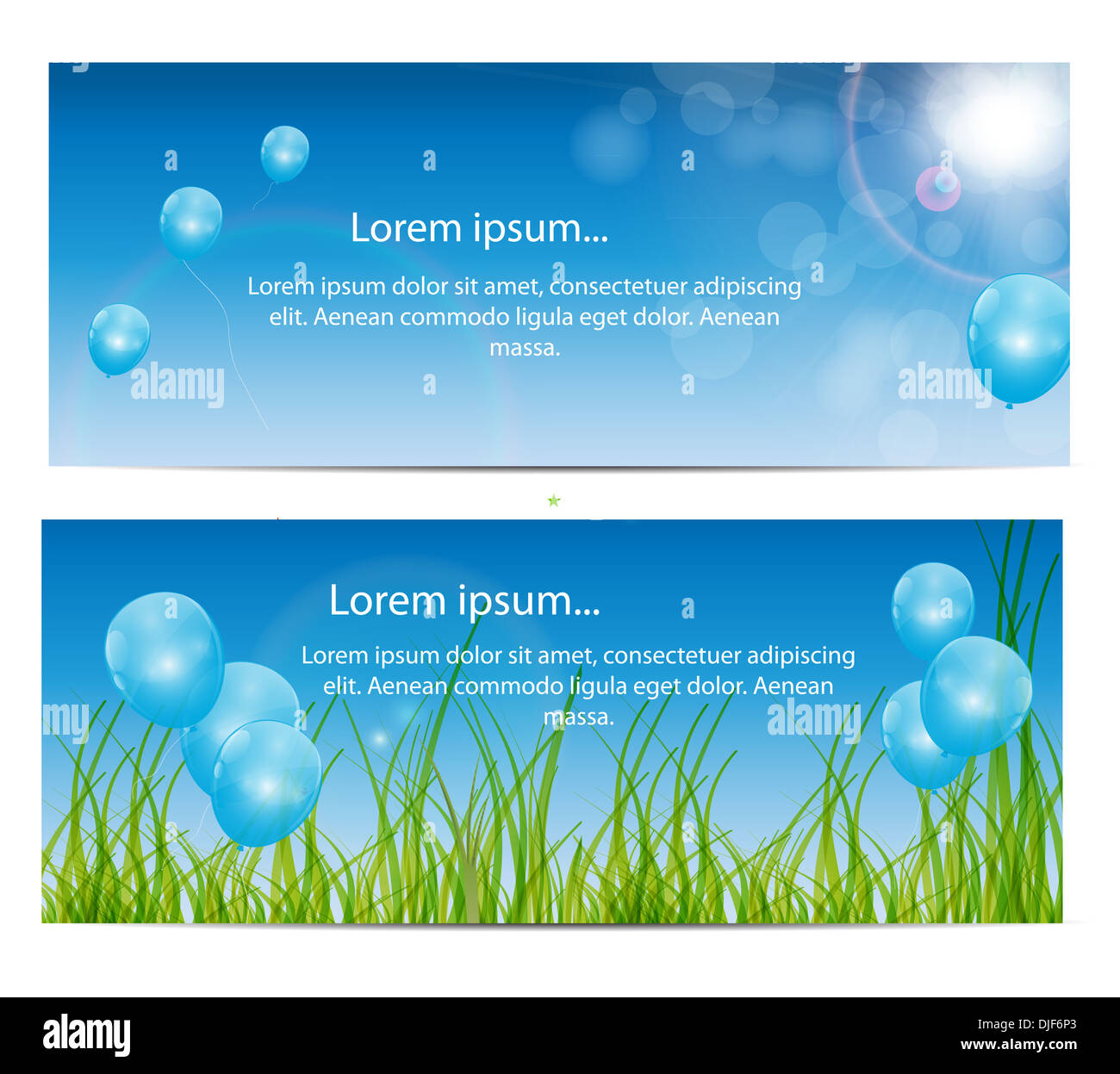 Color Glossy Balloons Card Background Vector Illustration Stock Photo ...