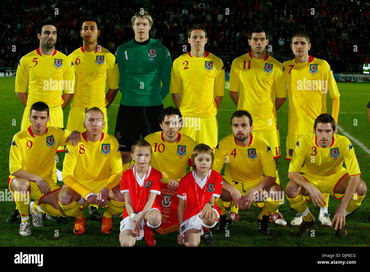 Back row from left: Craig Morgan, Lewin Nyatanga, Wayne Hennessey ...