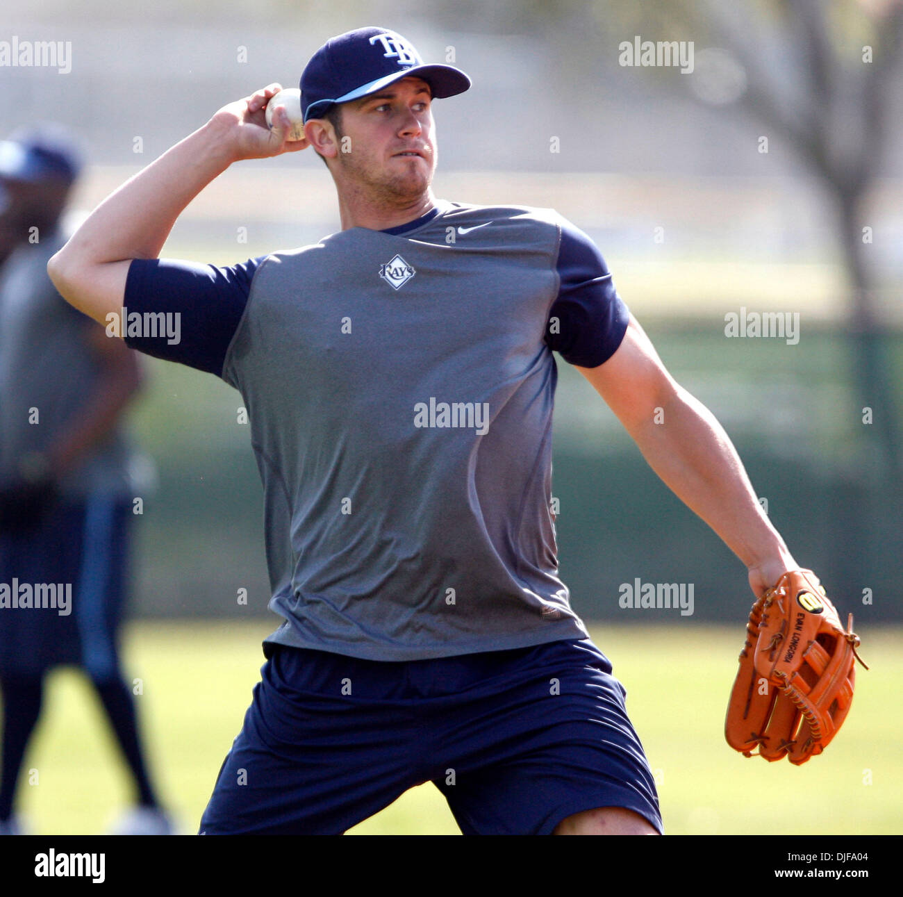 Feb 18, 2008 - St. Petersburg, Florida, USA - EVAN LONGORIA practices ...