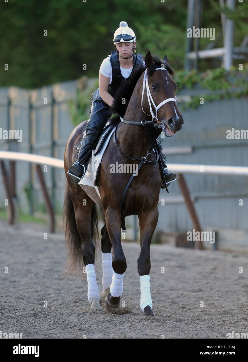 Jun 02, 2010 - Elmont, New York, USA - Belmont Stakes hopeful STATELY ...