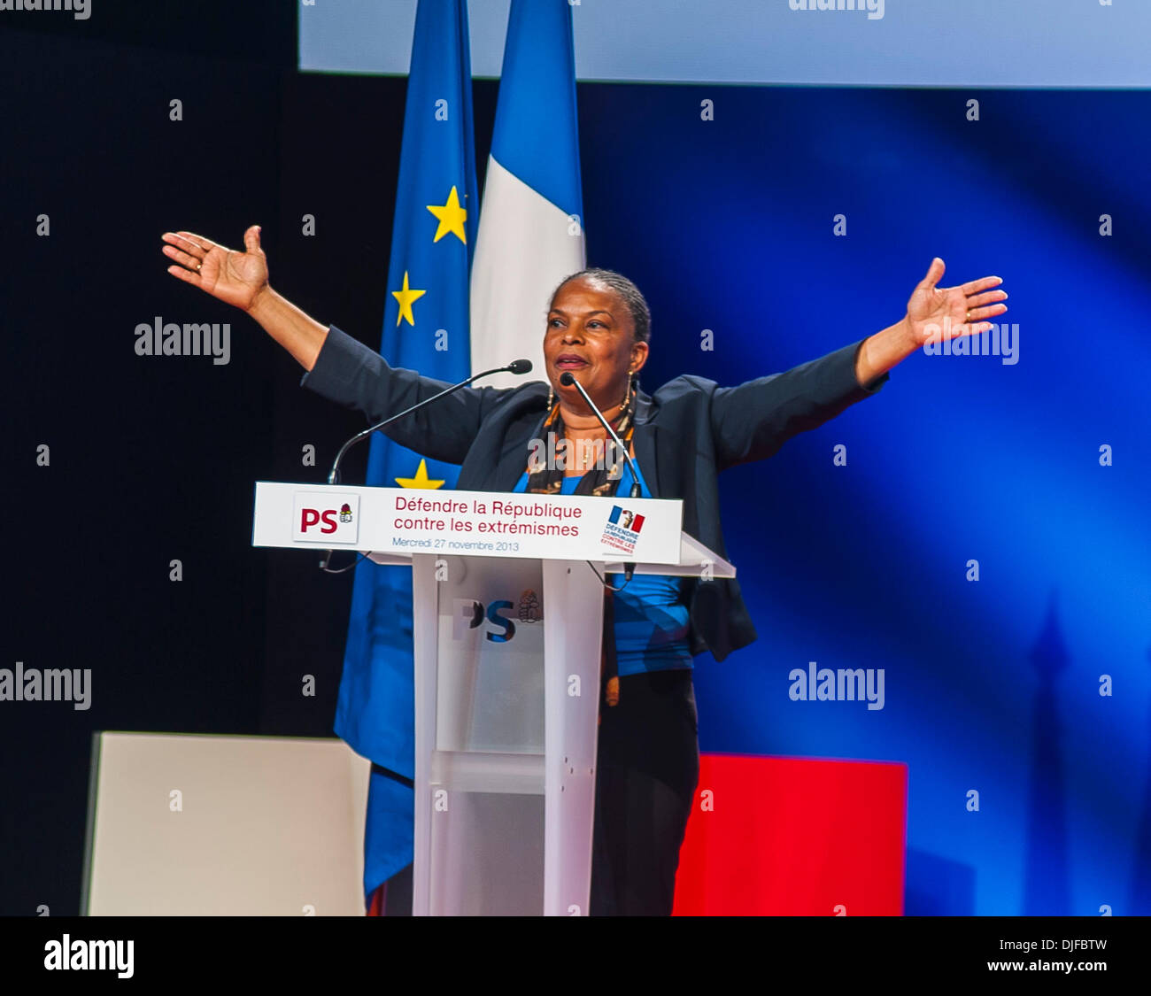 Paris, France, Politics French Politician, Christiane Taubira, Woman ...