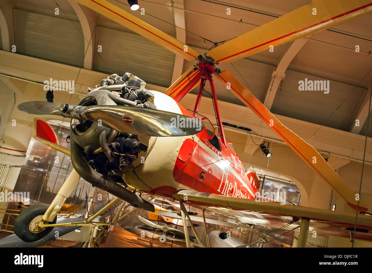 The 1931 Pitcairn PCA-2 Autogiro on display at the Henry Ford Museum ...