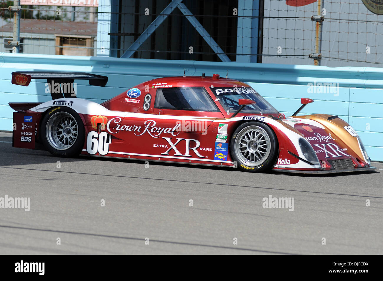 The #60 Ford Riley driven by John Pew and Oswaldo Negri Jr. speeds down ...