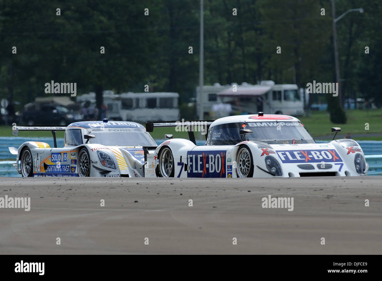 The #7 BMW Riley driven by Bill Lester, Kasper Andersen and Nelson ...