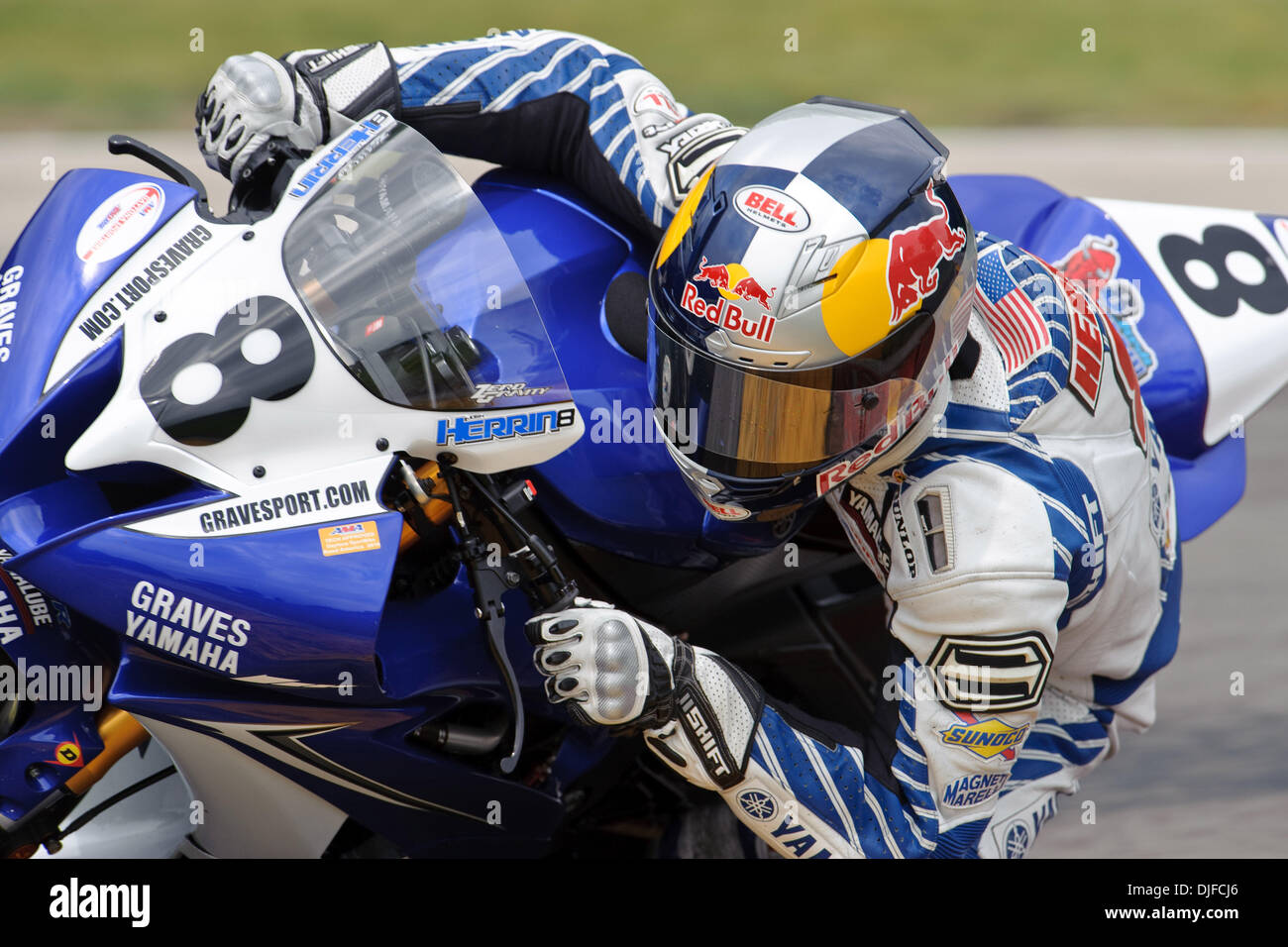 Josh Herrin (8) on his Graves Yamaha YZF-R6 during the Pro Daytona ...