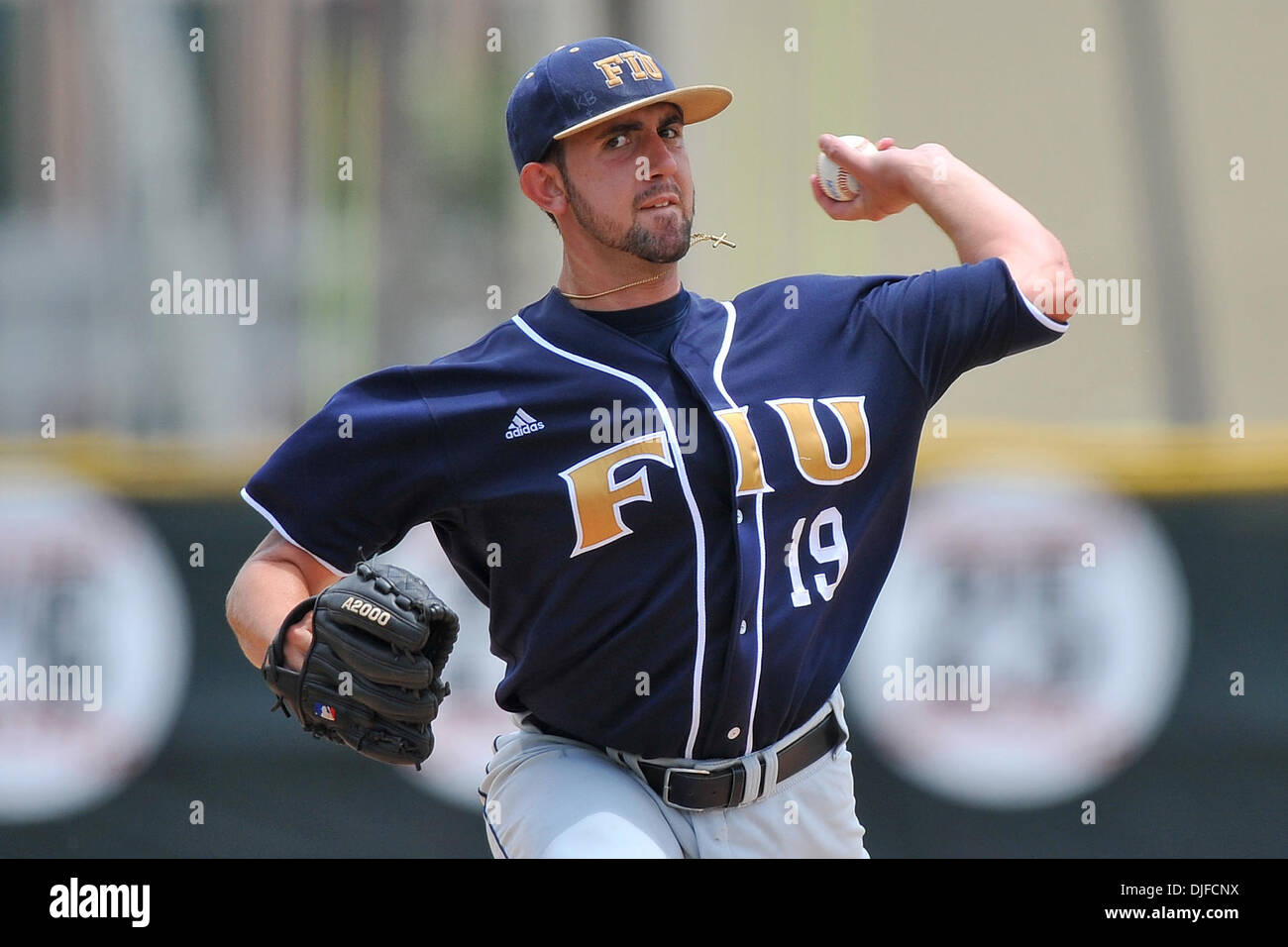 FIU Golden Panthers LHP R.J. Fondon (19). The Texas A&M Aggies defeated ...