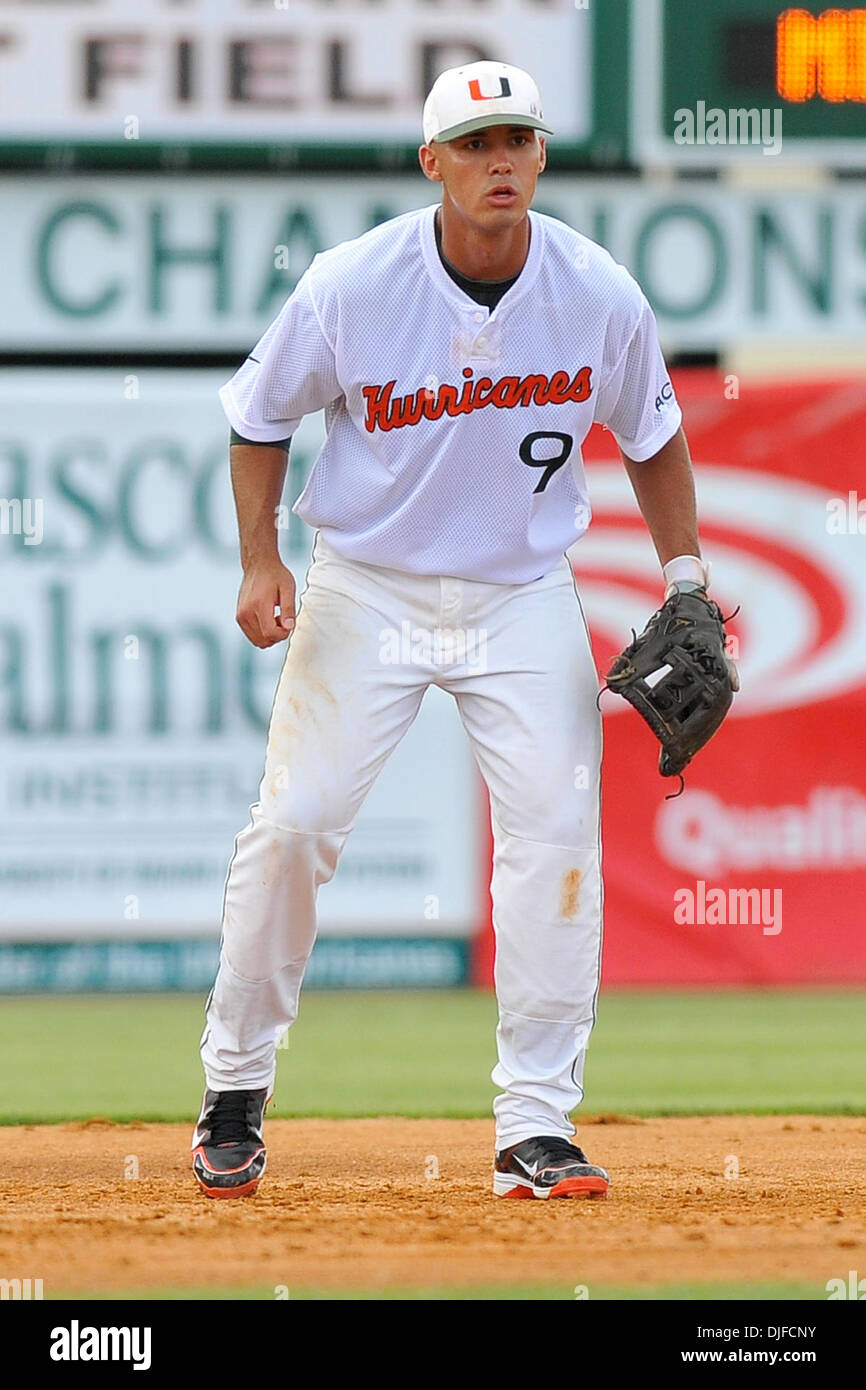Miami Hurricanes 3B Harold Martinez (9). The 13th ranked University of ...