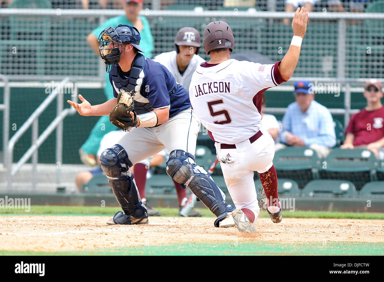Texas A & M Aggies INF Kenny Jackson (5) scores easily..The Texas A&M ...
