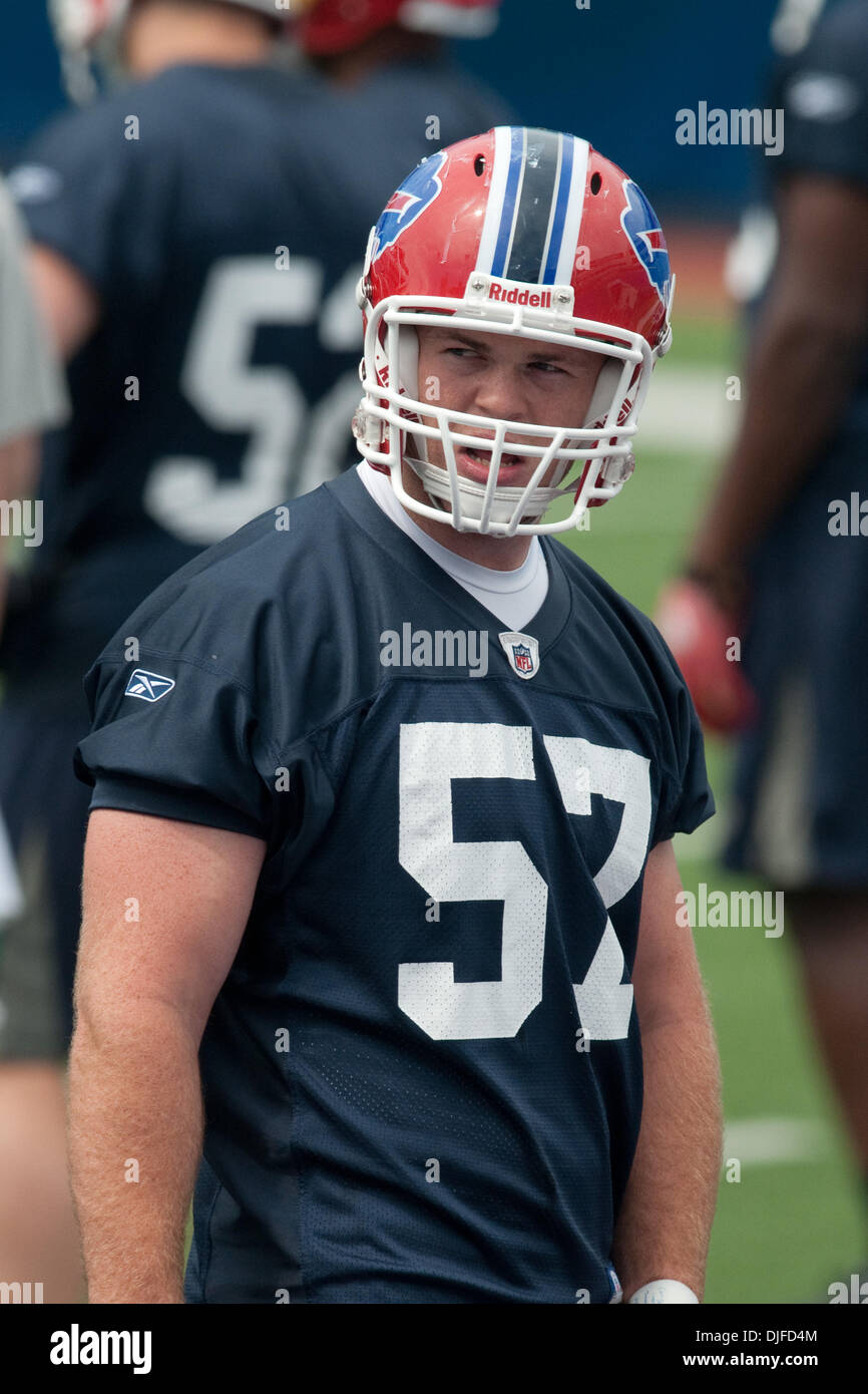 Buffalo Bills rookie linebacker Danny Batten (#57) during a minicamp ...