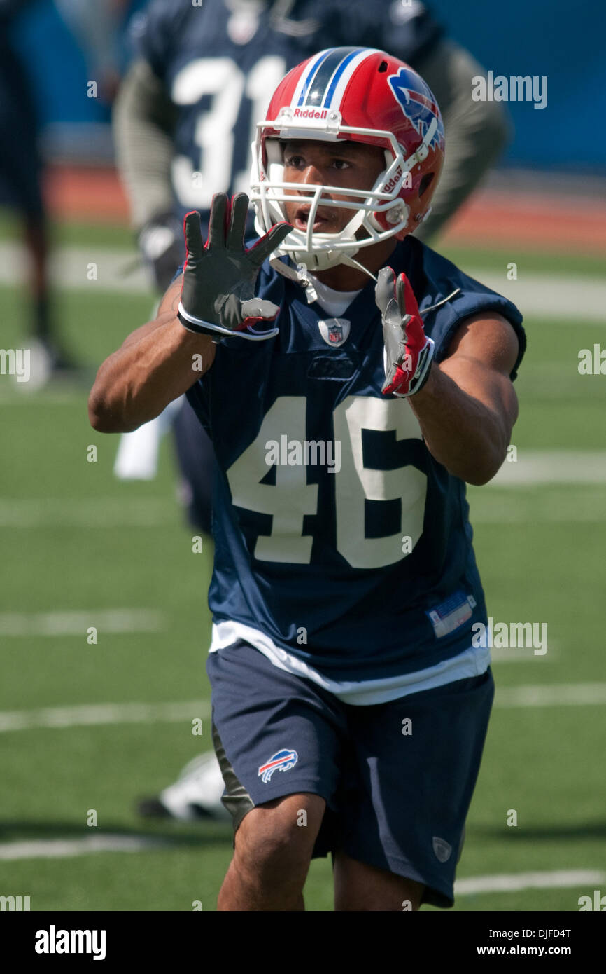 Buffalo Bills rookie defensive back Brett Johnson (#46) during a ...