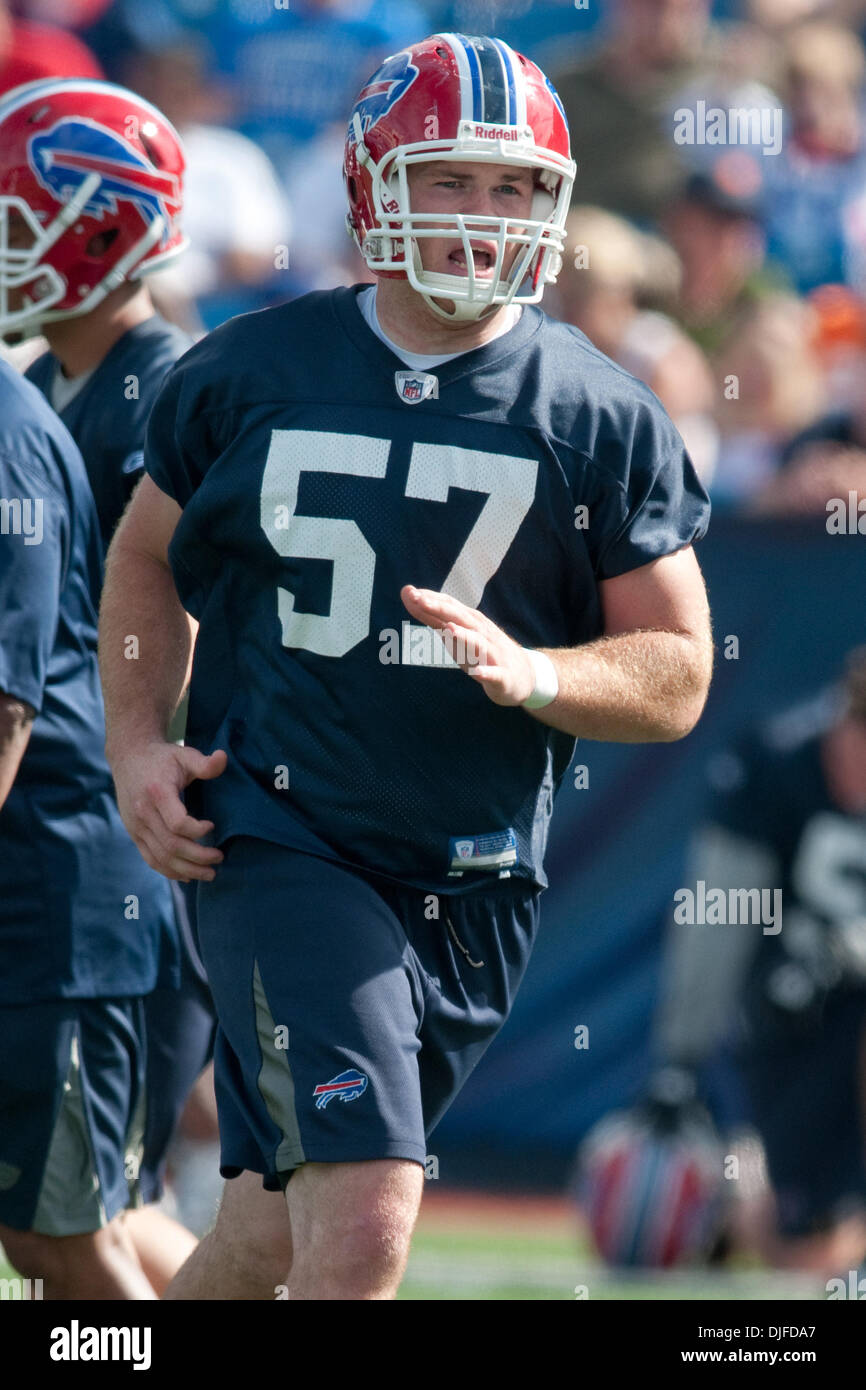 Buffalo Bills rookie linebacker Danny Batten (#57) during a minicamp ...