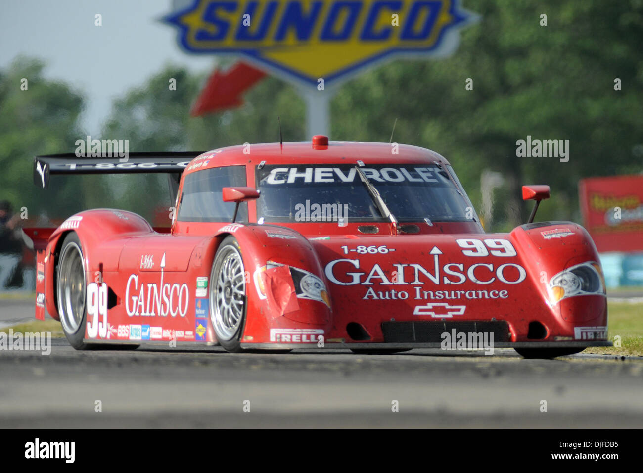 NASCAR Sprint Cup star Jimmy Johnson wheels the #99 Gainsco/ Bob ...
