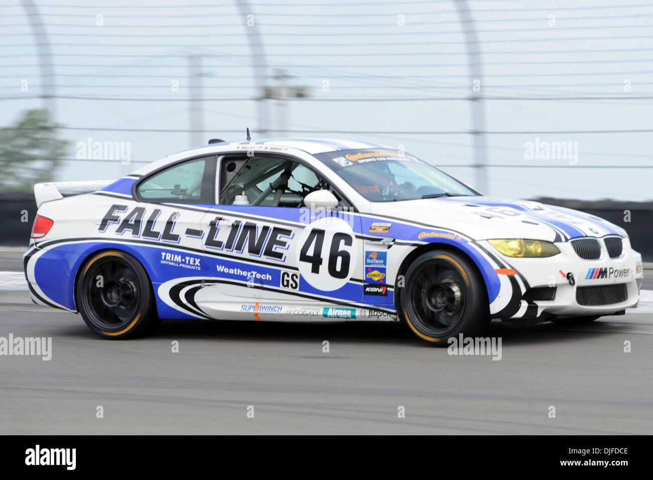 Fall-Line Motorsport's BMW M3 of Mark Boden and Andy Pilgrim rolls ...