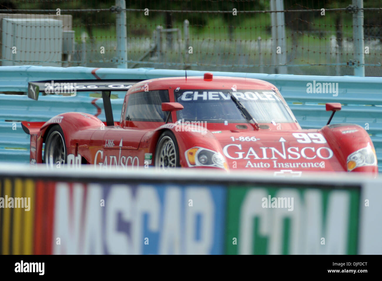 The Gainsco/ Bob Stallings Racing Chevrolet Riley speeds down the front ...