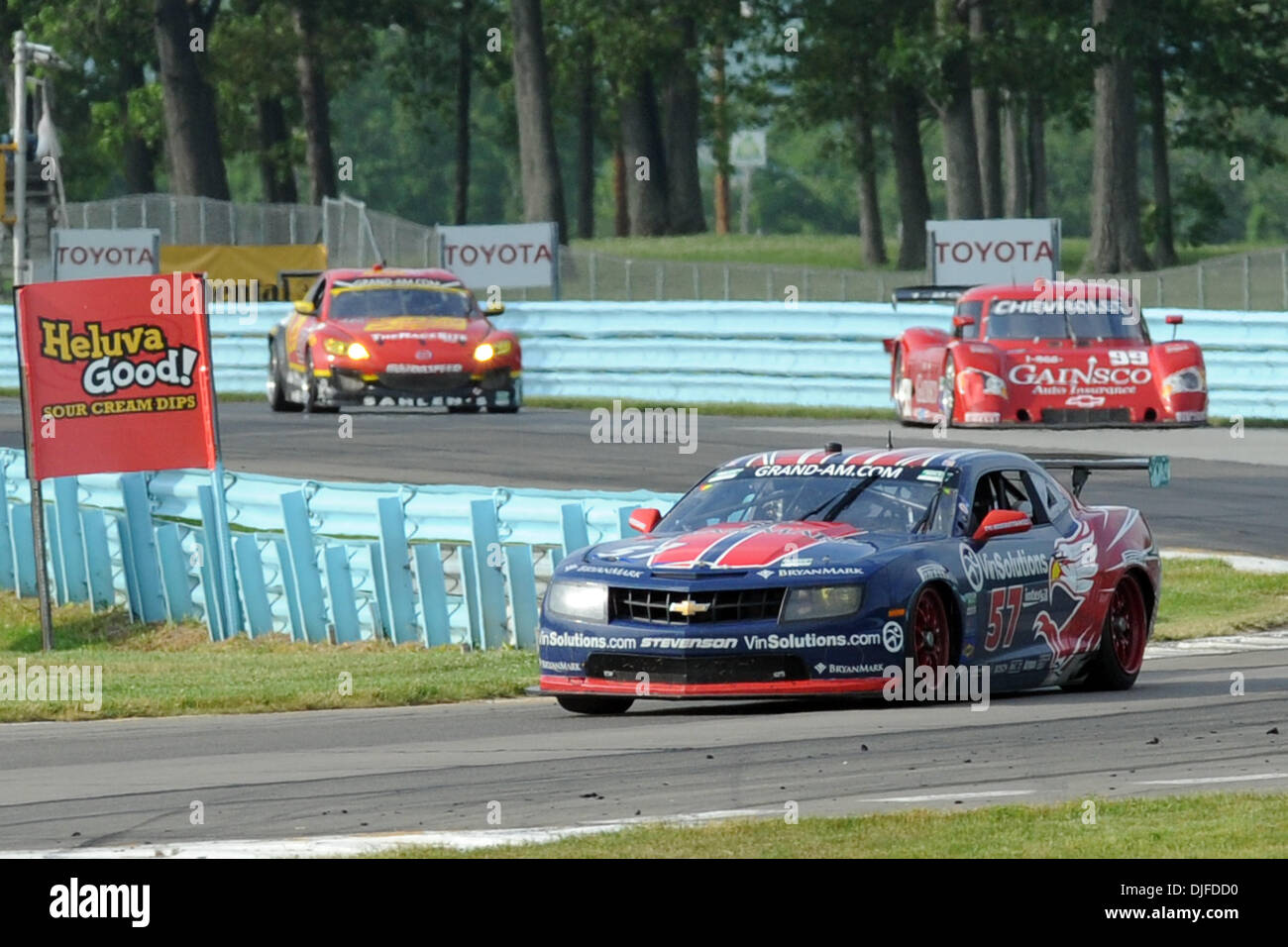The Stevenson Motorsports Camaro GT.R (57) driven by Robin Liddell and ...