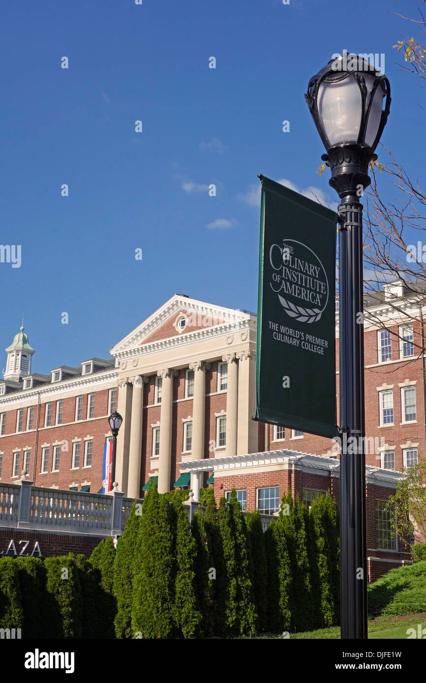 the Culinary Institute of America building in Hyde Park NY Stock Photo ...