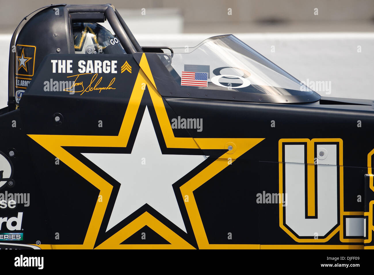 Tony Schumacher brings his US Army Top Fuel dragster to the line for ...