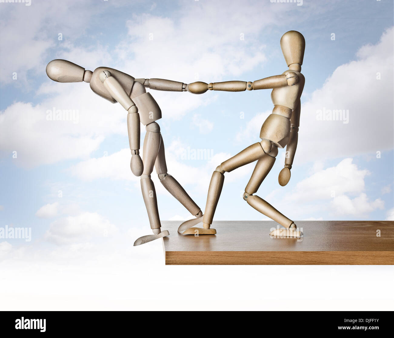 Peering over cliff edge hi-res stock photography and images - Alamy