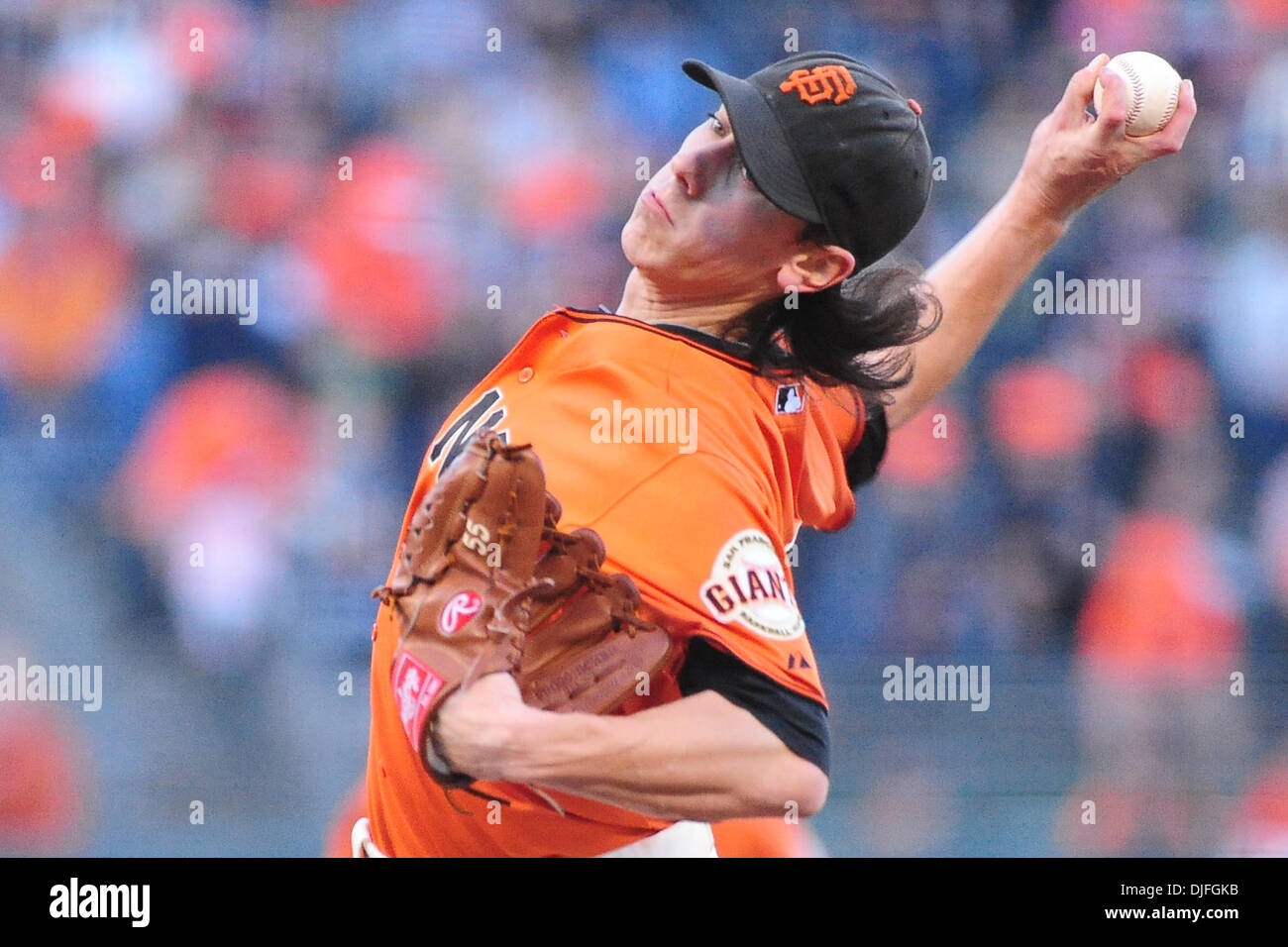 San Francisco, CA: San Francisco Giants pitcher Tim Lincecum (55 ...