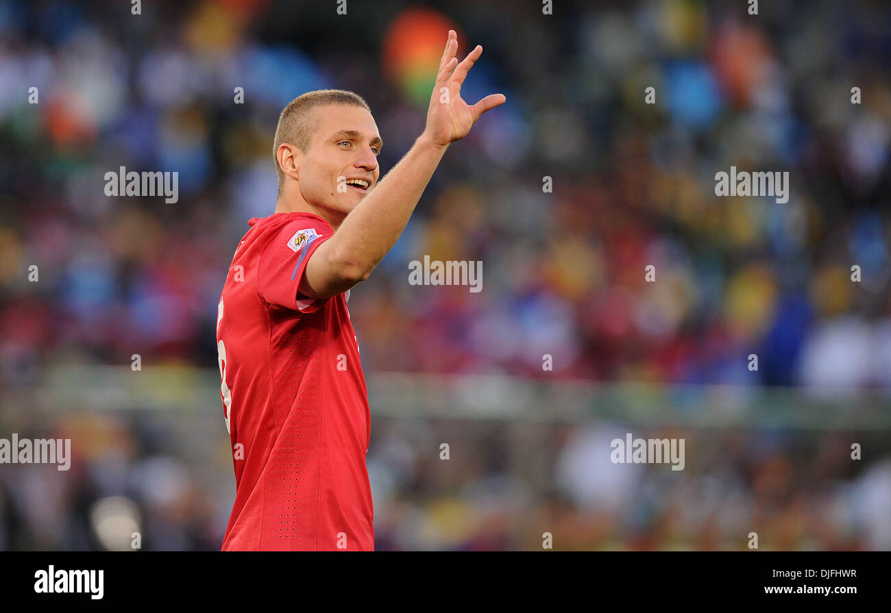 Jun 13, 2010 - Pretoria, South Africa - NEMANJA VIDIC of Serbia ...