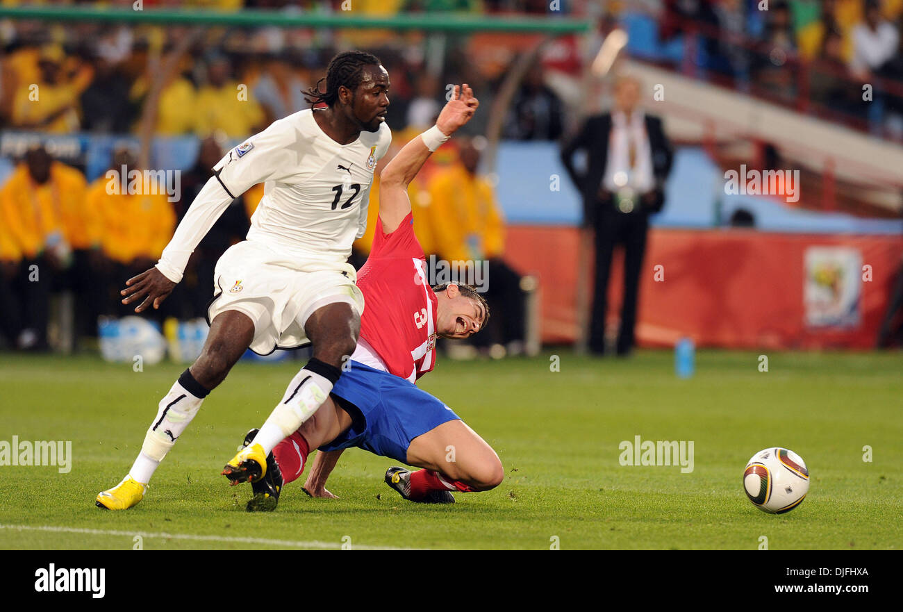 Jun 13, 2010 - Pretoria, South Africa - PRINCE TAGOE of Ghana fights ...