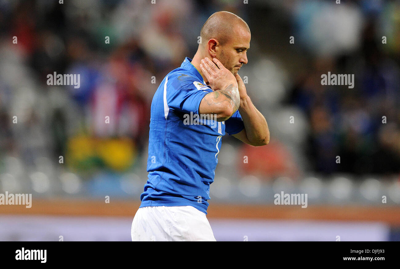 Jun 14, 2010 - Cape Town, South Africa - SIMONE PEPE of Italy reacts ...
