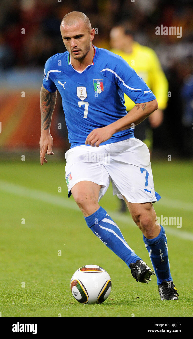 Jun 14, 2010 - Cape Town, South Africa - SIMONE PEPE of Italy in action ...
