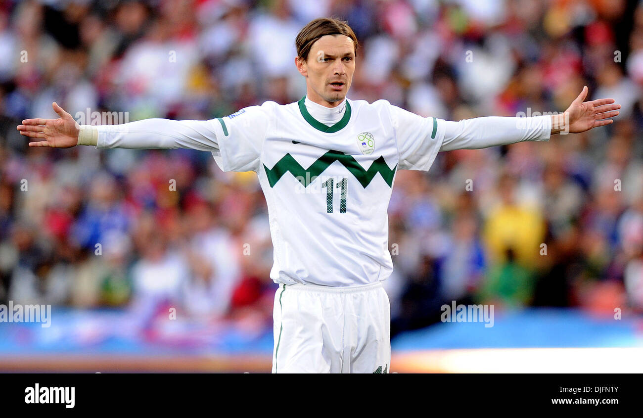 June 18, 2010 - Johannesburg, South Africa - Milivoje Novakovic of ...