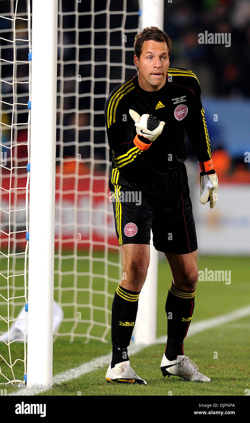 June 19, 2010 - Pretoria, South Africa - Thomas Sorensen of Denmark ...