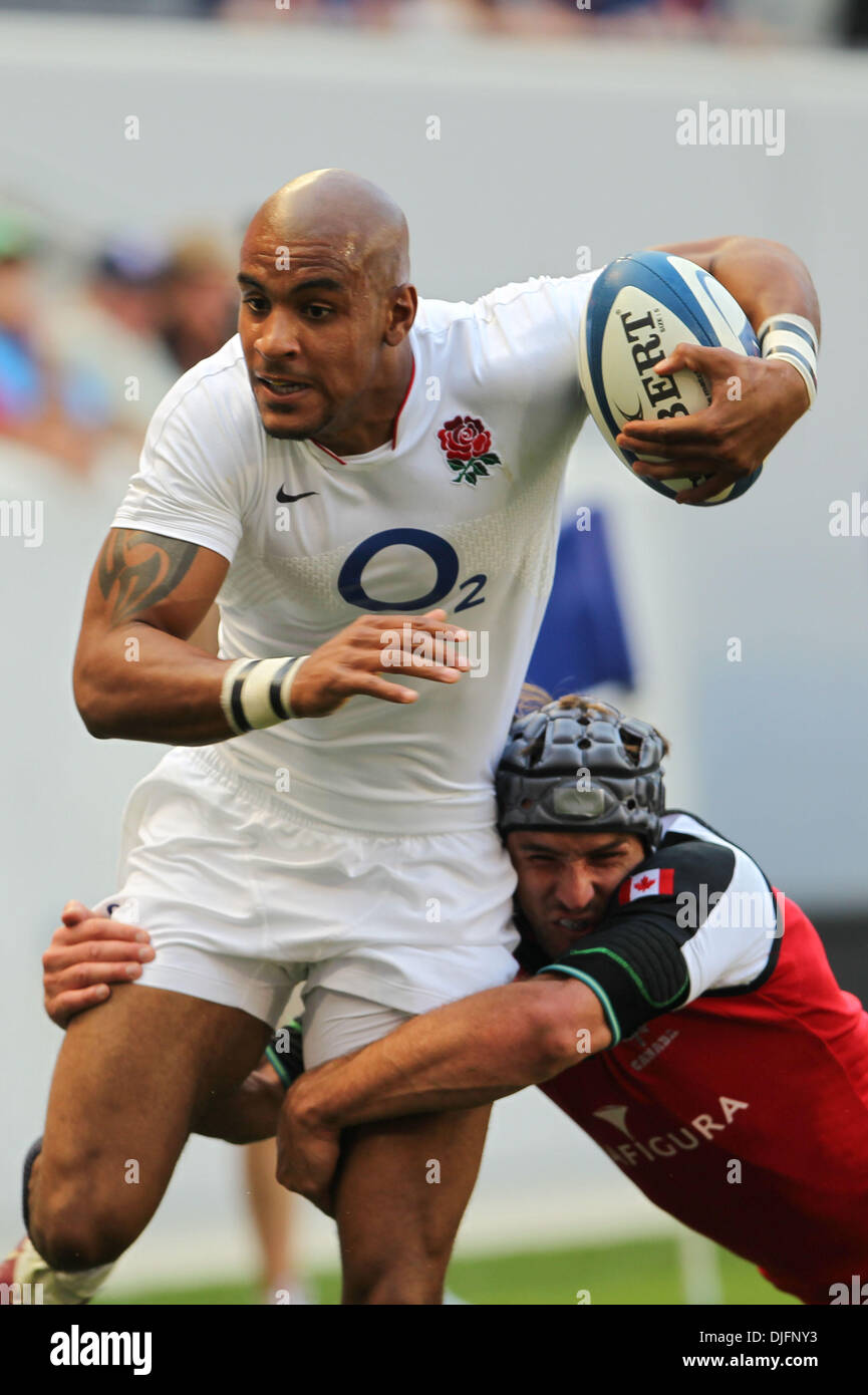 England Saxons Tom Varndell (#22) with ball. England Saxon's defeated ...