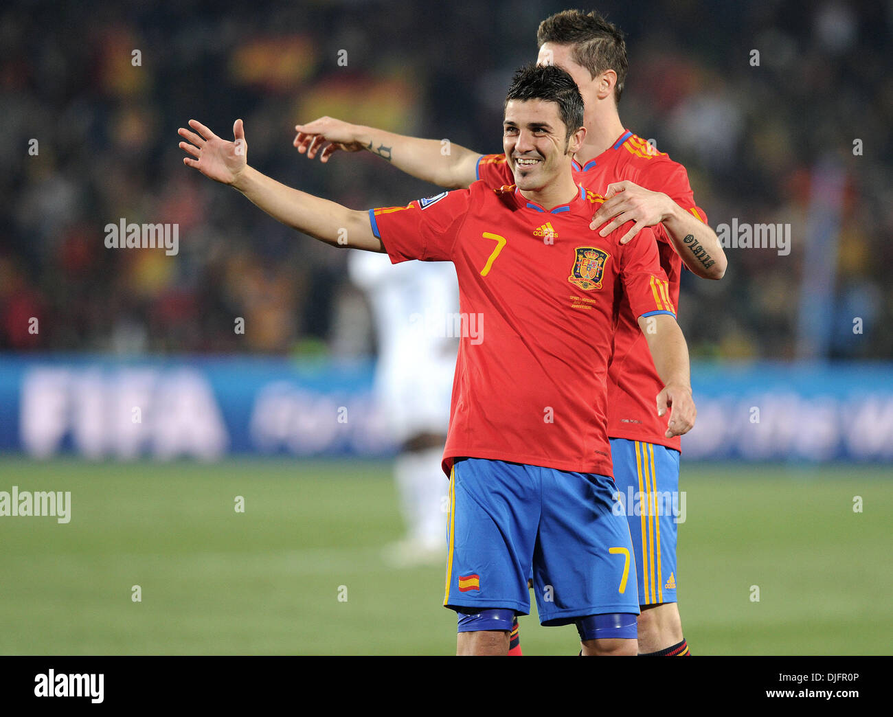 June 21, 2010 - Johannesburg, South Africa - David Villa of Spain ...