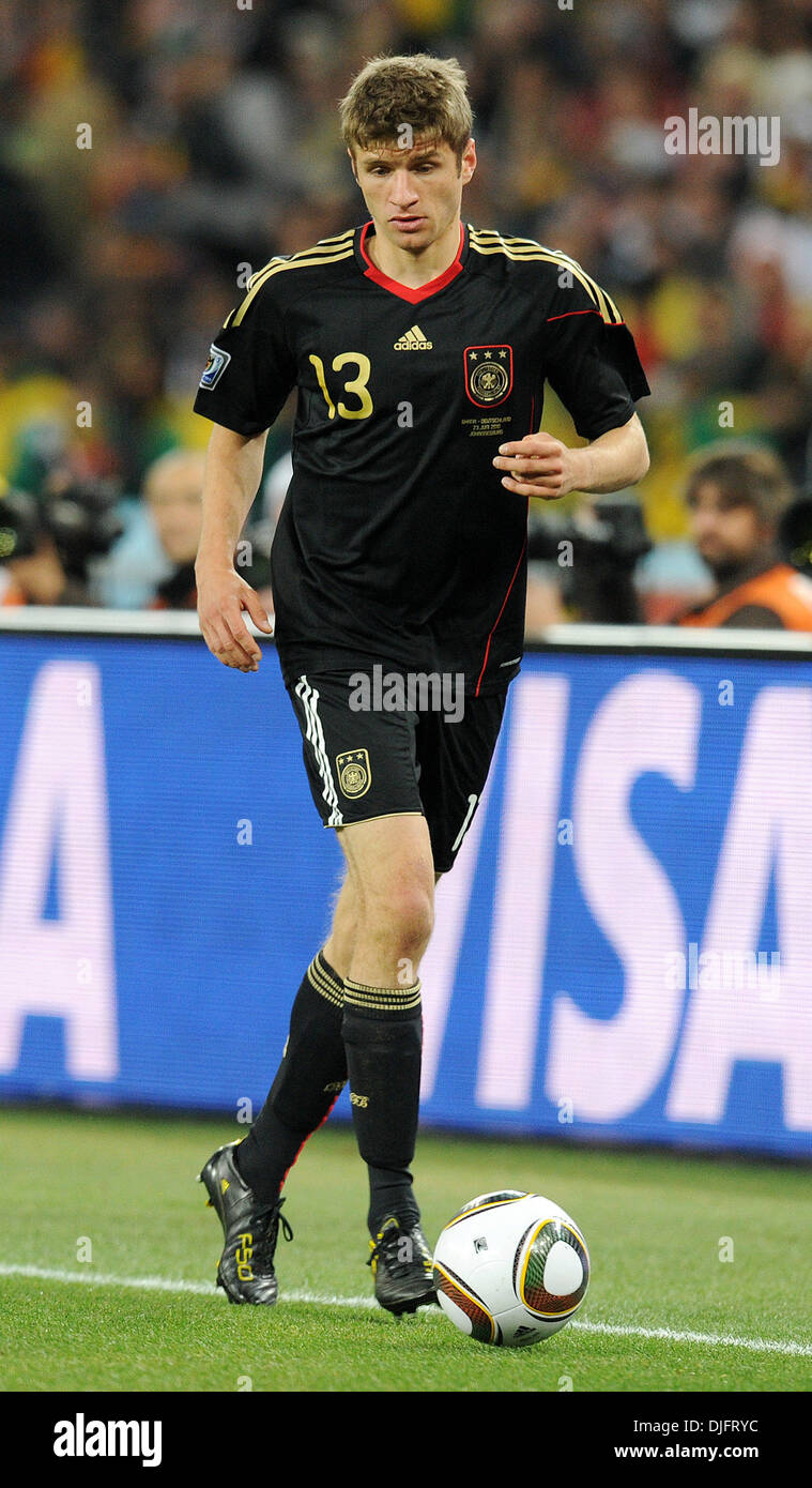 June 23, 2010 - Johannesburg, South Africa - Thomas Mueller of Germany ...