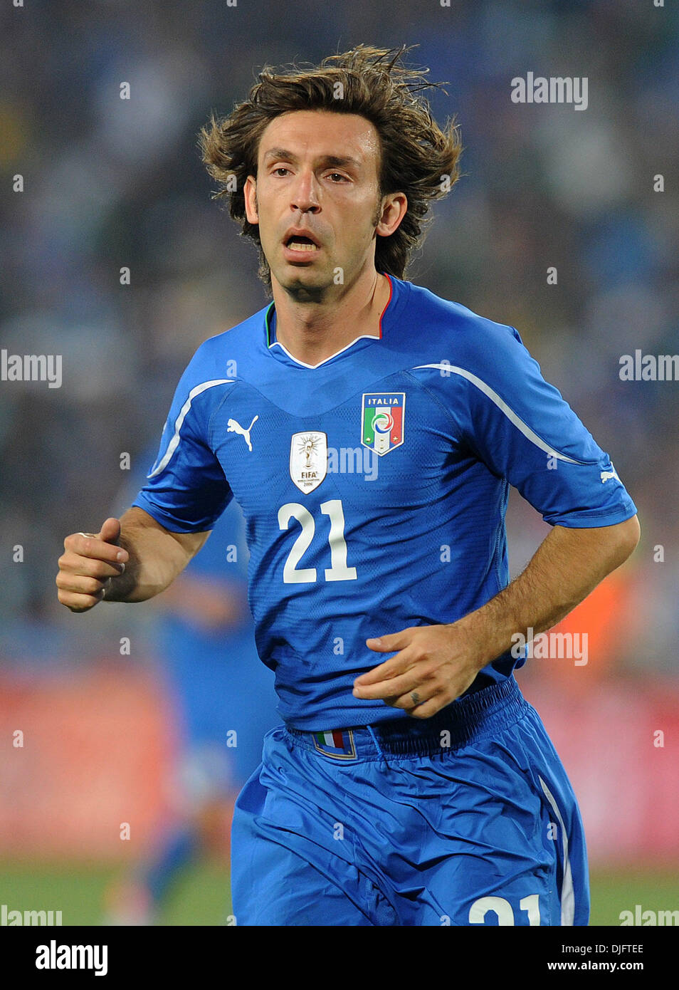 June 24, 2010 - Johannesburg, South Africa - Andrea Pirlo of Italy is ...