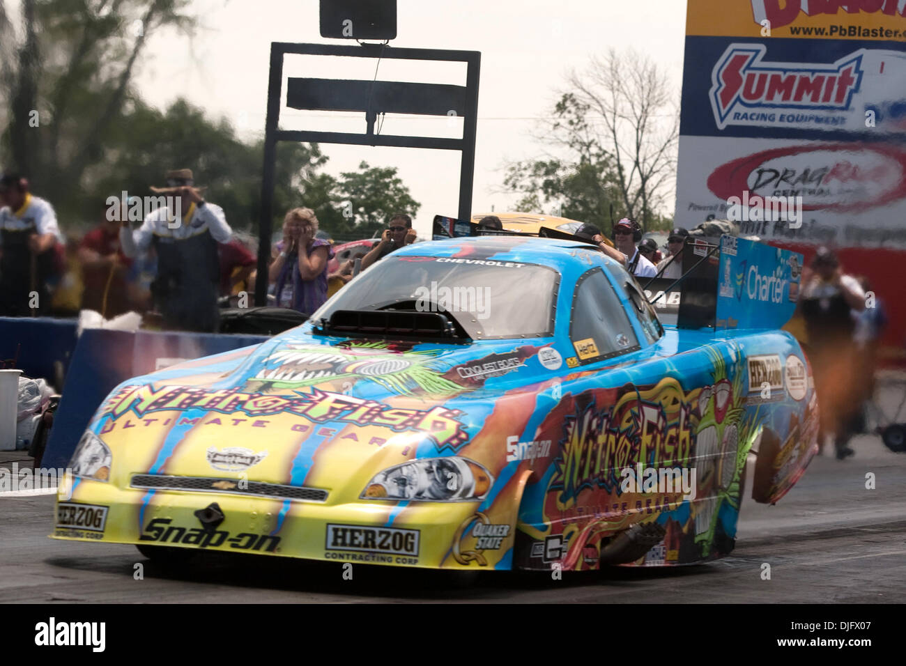 26 June 2010: Tony Pedregon (#6 Herzog Impala) during qualifying in ...