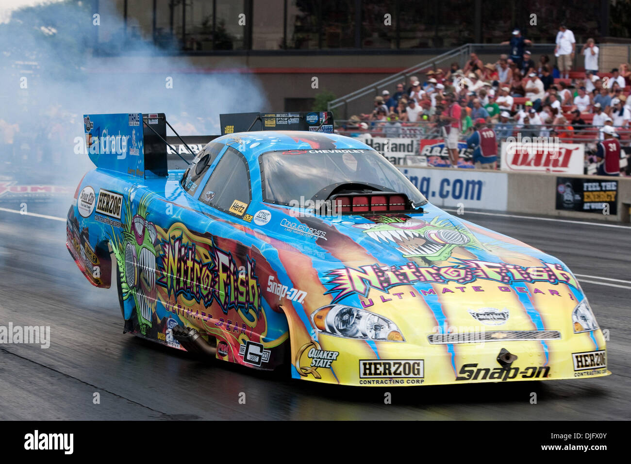 26 June 2010: Tony Pedregon (#6 Herzog Impala) during qualifying in ...