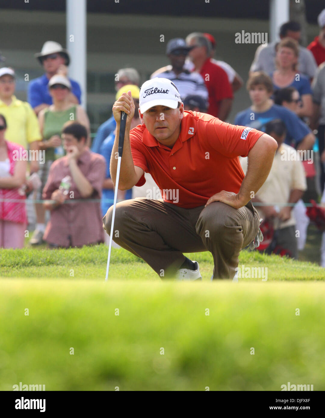 June 27, 2010 - Cromwell, Connecticut, U.S. - BEN CURTIS' double bogey ...