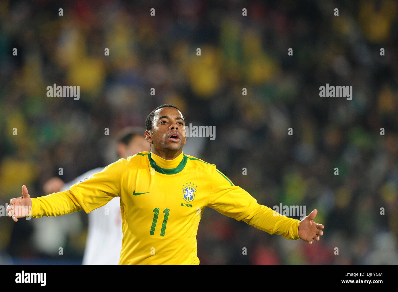 June 28, 2010 - Johannesburg, South Africa - Robinho of Brazil ...